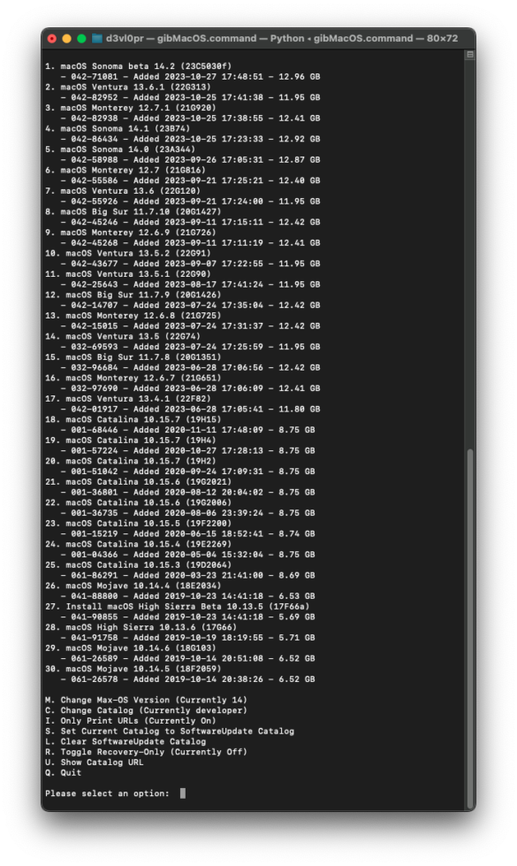 Guide to Create a Bootable macOS USB Drive Using gibmacOS Tool 2023 | Kextcache