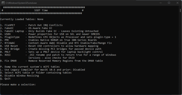 Advanced Hackintosh ACPI: A Deep Dive into SSDT Selection and Configuration