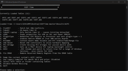 Advanced Hackintosh ACPI: A Deep Dive into SSDT Selection and Configuration