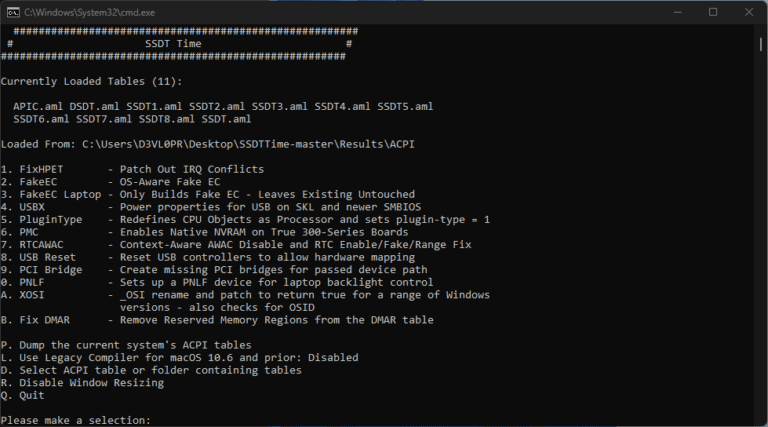 Advanced Hackintosh ACPI: A Deep Dive into SSDT Selection and Configuration